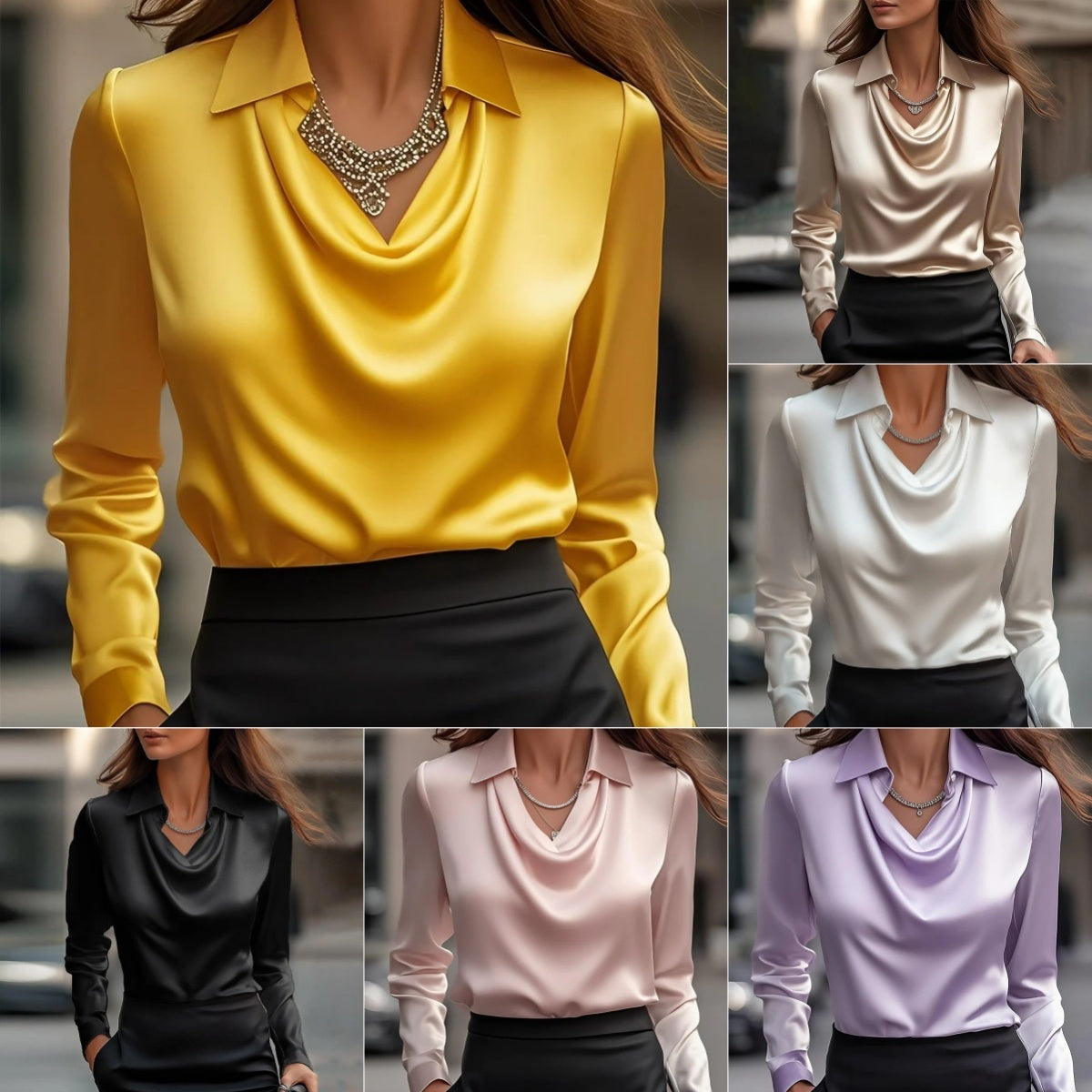 ELEGANT SATIN BLOUSE – ShopVenora